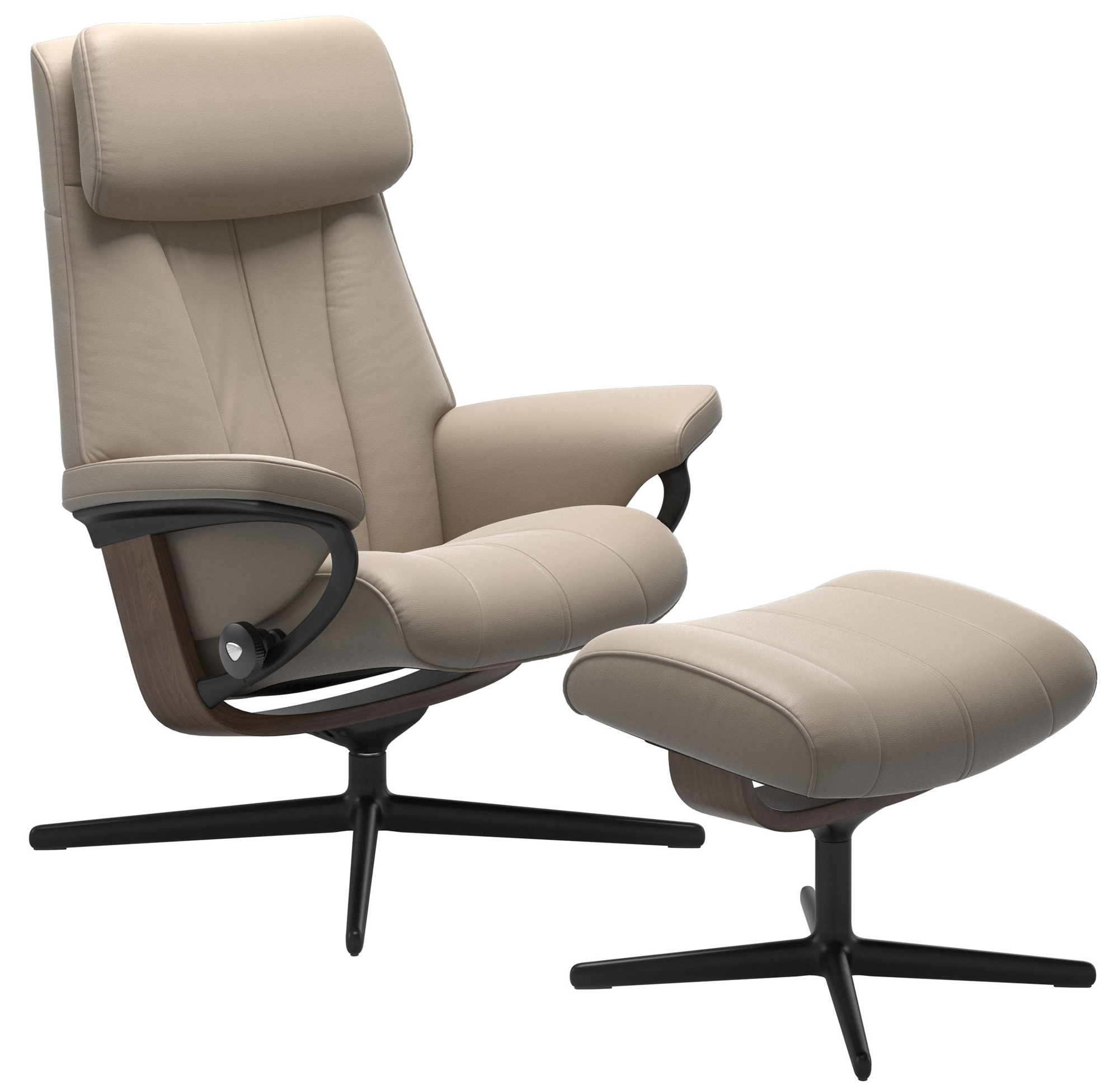 Ekornes Stressless Paul Leather Recliner and Ottoman - Mayfair Chair ...