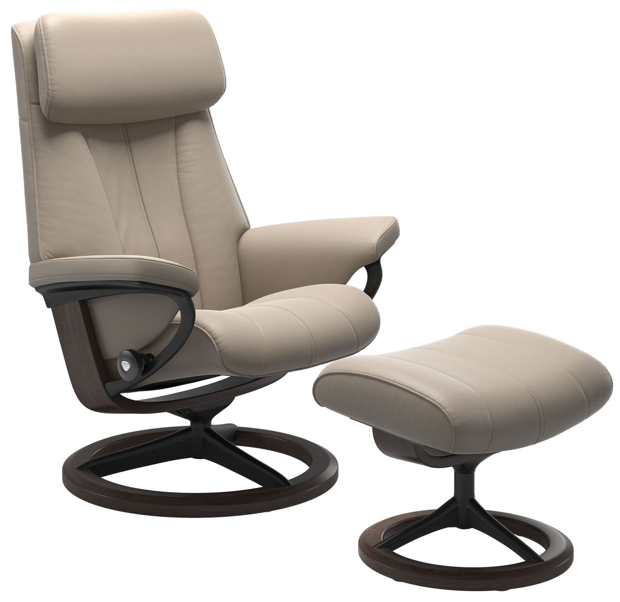 Ekornes Stressless Paul Leather Recliner and Ottoman - Mayfair Chair ...
